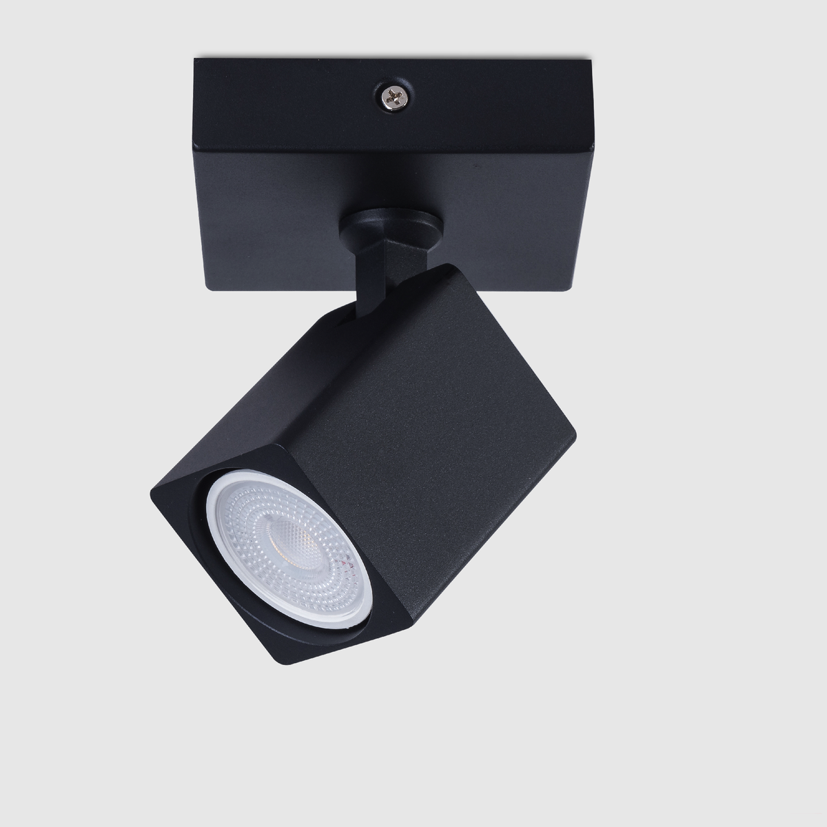 1 Light GU10 Square Spotlight Black – Harper Living